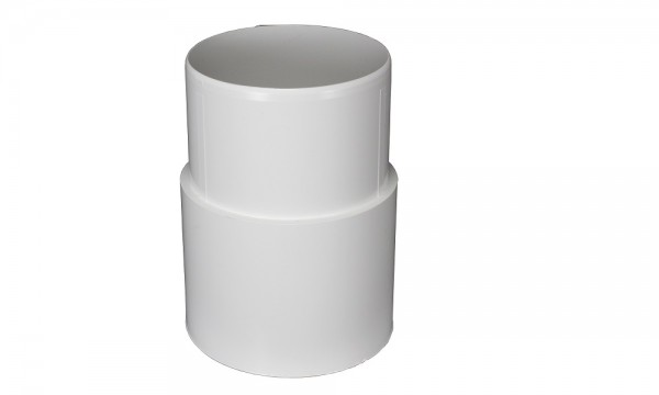 Schuifmof, wit, PVC, DN 75